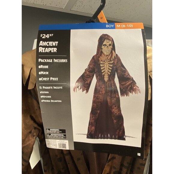 Costumes | New Halloween Costume Ancient Reaper Robe Mask Chest Piece ...